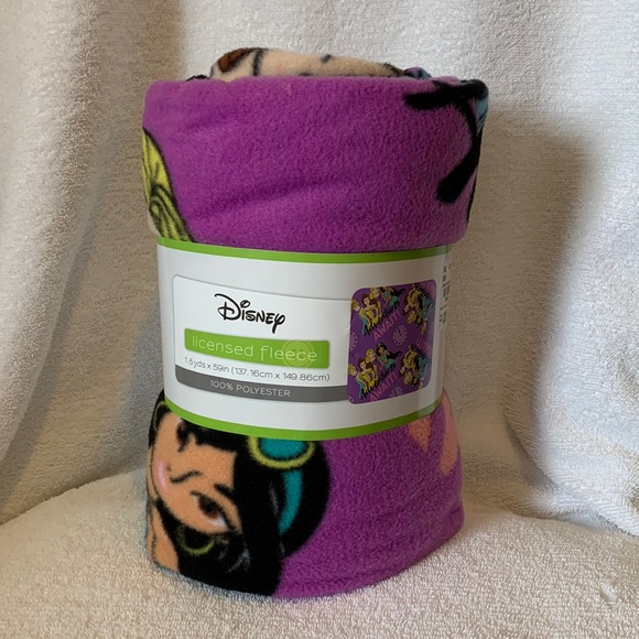 Disney | Bedding | Nwt Disney Princess Purple Licensed Fleece 0 ...